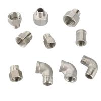 China Stainless Steel 304 316 90 Degree Threaded Elbow Pipe Fittings for Plumbing Supplies for sale