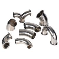 China WZ ISO Standard Size 4 Way Elbow Pipe Fitting in Stainless Steel 304/316 for Sanitary for sale