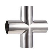 China WZ ISO Standard Size 4 Way Elbow Pipe Fitting in Stainless Steel 304/316 for Sanitary for sale