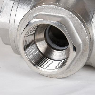 China Industrial Three-way High Platform Water Valve with Stainless Steel Female Float Ball for sale