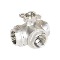 China Industrial Three-way High Platform Water Valve with Stainless Steel Female Float Ball for sale