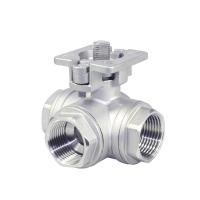 China Industrial Three-way High Platform Water Valve with Stainless Steel Female Float Ball for sale