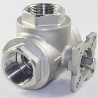 China Industrial Three-way High Platform Water Valve with Stainless Steel Female Float Ball for sale