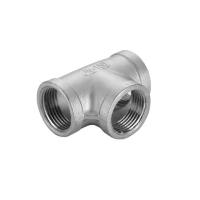 China Stainless Steel 201 304 316 TEE Internal BSPT BSP Thread Equal Diameter Pipe Fittings for sale