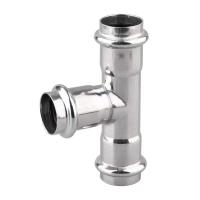 China Thin-Wall Pressure Equal Diameter Tee in Stainless Steel 304 316 for Water Supply System for sale