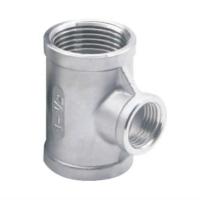 China Stainless Steel Fittings Connector Joint NPT BSPT Reducer Tee Cross Conical Union M/F for sale