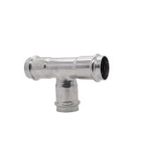 China Thin-Wall Pressure Equal Diameter Tee in Stainless Steel 304 316 for Water Supply System for sale