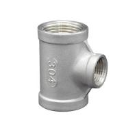 China Stainless Steel Fittings Connector Joint NPT BSPT Reducer Tee Cross Conical Union M/F for sale