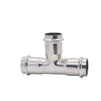 China Thin-Wall Pressure Equal Diameter Tee in Stainless Steel 304 316 for Water Supply System for sale