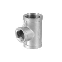 China Stainless Steel Fittings Connector Joint NPT BSPT Reducer Tee Cross Conical Union M/F for sale