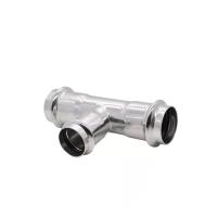 China Thin-Wall Pressure Equal Diameter Tee in Stainless Steel 304 316 for Water Supply System for sale