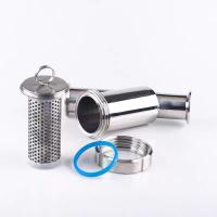 China Sanitary 304 316L Stainless Steel Y Type Strainer Filter with DIN SMS SUS 3A Connection for sale