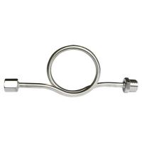 China WZ Stainless Steel 1/2 Male to Female Pressure Gauge Ring Syphon for Pressure Gauges for sale