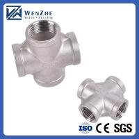 China Cylindrical Head Code 201 304 316 Four Way Equal Male And Female Threaded Cross NPT BSP for sale