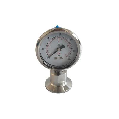 China ANSI Standard 1.5inch Sanitary Vacuum Pressure Gauge with SS316 Tri Clamp Diaphragm Seal for sale