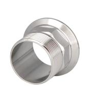 China Equal Stainless Steel 304 Male Thread Hex Ferrule Pipe Fittings Hex Adaptor for sale