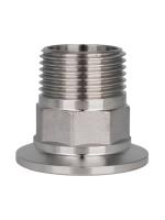 China Equal Stainless Steel 304 Male Thread Hex Ferrule Pipe Fittings Hex Adaptor for sale