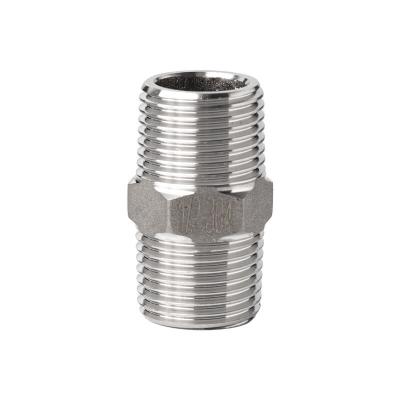 China Customized Support ODM Casting Stainless Steel 316 BSP/NPT Hex Reducing Nipple for sale