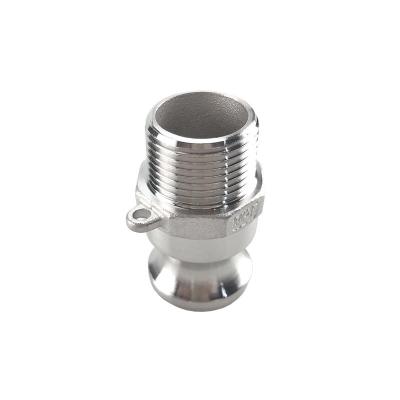 China Stainless Steel 304 316 Camlock Quick Couplings Type F BSPT NPT Threaded for Equal Size for sale