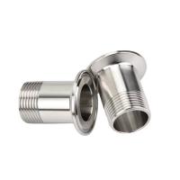 China Square Head Code Sanitary Male Thread Ferrule Adapter for DIN/SMS/ISO/3A Standard for sale