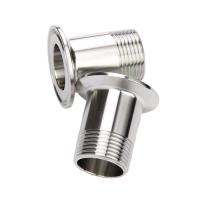 China Square Head Code Sanitary Male Thread Ferrule Adapter for DIN/SMS/ISO/3A Standard for sale