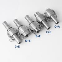 China Stainless Steel 304 316 Camlock Quick Couplings Type F BSPT NPT Threaded for Equal Size for sale