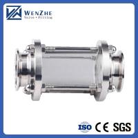 China Sanitary Stainless Steel 304/316 Pipe Fittings Tri Clamp Straight Tubular Sight Class for sale