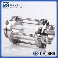 China Sanitary Stainless Steel 304/316 Pipe Fittings Tri Clamp Straight Tubular Sight Class for sale