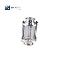 China Sanitary Stainless Steel 304/316 Pipe Fittings Tri Clamp Straight Tubular Sight Class for sale