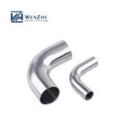 China Silver Casting Stainless Steel Mirror Finish Seamless Pipe Long Radius Weld 90 Degree Elbow for sale