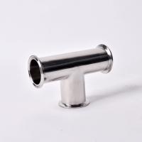 China Customized Welding Connection Polished SS304/316L Sanitary Fittings Clamped Reduce Tee for sale