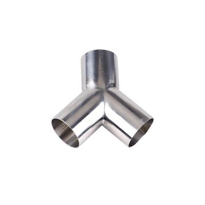 China Guaranteed Stainless Steel304 316 Pipe Fitting 45degree Tee Y Type Tee with Equal Casting for sale