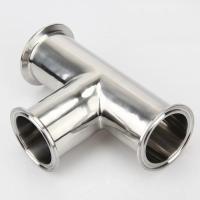 China Matt Finish Sanitary Stainless Steel Equal Tee 3-way Pipe Fittings for Pharmaceutical for sale