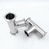 China Matt Finish Sanitary Stainless Steel Equal Tee 3-way Pipe Fittings for Pharmaceutical for sale