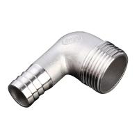 China Stainless Steel 304 316 90 Degree Male Elbow Hose Barb 1/4''-4.0'' BSP Male x 16mm for sale
