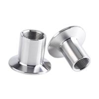 China Tri Clamp Npt Bsp Pipe Fittings Male Thread Adapter/Coupling with Round Head Code SS304 for sale