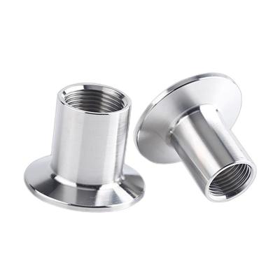 China Tri Clamp Npt Bsp Pipe Fittings Male Thread Adapter/Coupling with Round Head Code SS304 for sale