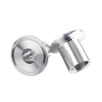 China Tri Clamp Npt Bsp Pipe Fittings Male Thread Adapter/Coupling with Round Head Code SS304 for sale