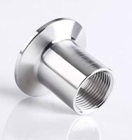 China Tri Clamp Npt Bsp Pipe Fittings Male Thread Adapter/Coupling with Round Head Code SS304 for sale