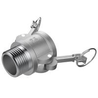 China Customized SS304 316L Type B Camlock Quick Connectors for Water Gas Oil NPT BSP 1/4