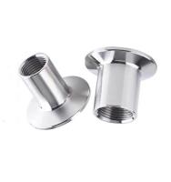 China Tri Clamp Npt Bsp Pipe Fittings Male Thread Adapter/Coupling with Round Head Code SS304 for sale