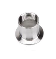 China Tri Clamp Npt Bsp Pipe Fittings Male Thread Adapter/Coupling with Round Head Code SS304 for sale
