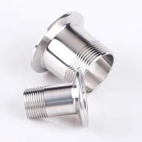 China Sanitary Stainless Steel 304 Tri Clamp Bsp Pipe Fittings Male Thread Coupling Forged for sale
