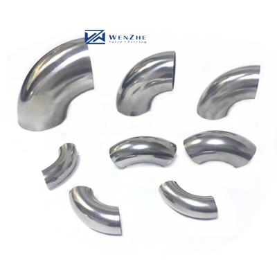 China OEM Supported Stainless Steel 304 316 Curves Weld Pipe Elbow 90 180 Degree Bends 3A DIN for sale