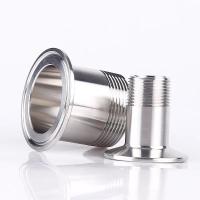 China Sanitary Stainless Steel 304 Tri Clamp Bsp Pipe Fittings Male Thread Coupling Forged for sale