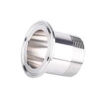 China Sanitary Stainless Steel 304 Tri Clamp Bsp Pipe Fittings Male Thread Coupling Forged for sale