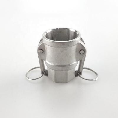 China Customized SS 304 316 D type Camlock Quick Connectors for Water Gas Oil NPT BSP 1/4
