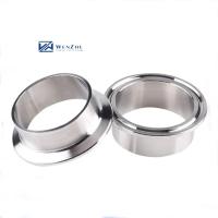 China Stainless Steel 304 316 SMS Tri Clover Ferrule/Nipple Silver Clamp Connection Design for sale