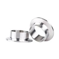 China Stainless Steel 304 316 SMS Tri Clover Ferrule/Nipple Silver Clamp Connection Design for sale