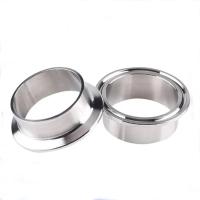 China Stainless Steel 304 316 SMS Tri Clover Ferrule/Nipple Silver Clamp Connection Design for sale